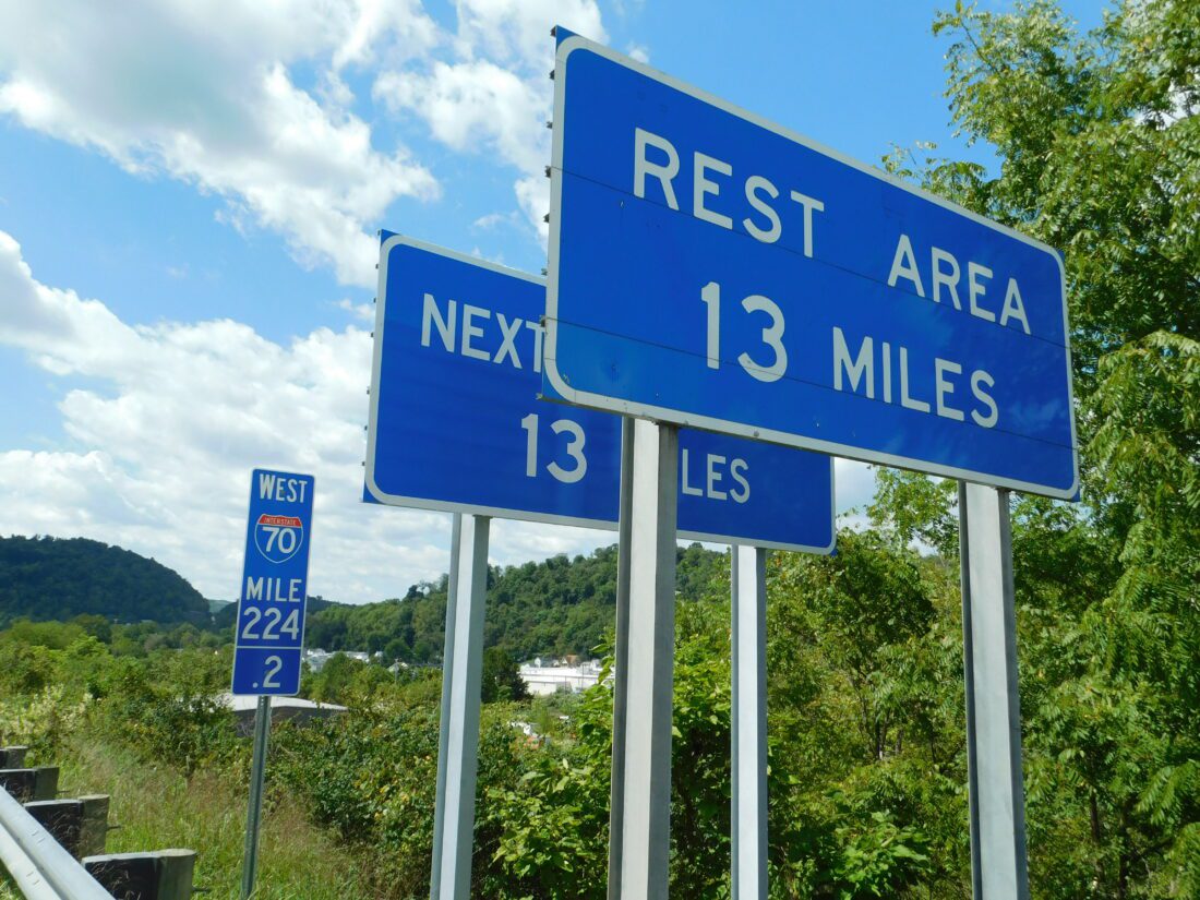 Sign replacement underway on I-70 | News, Sports, Jobs - The Times Leader